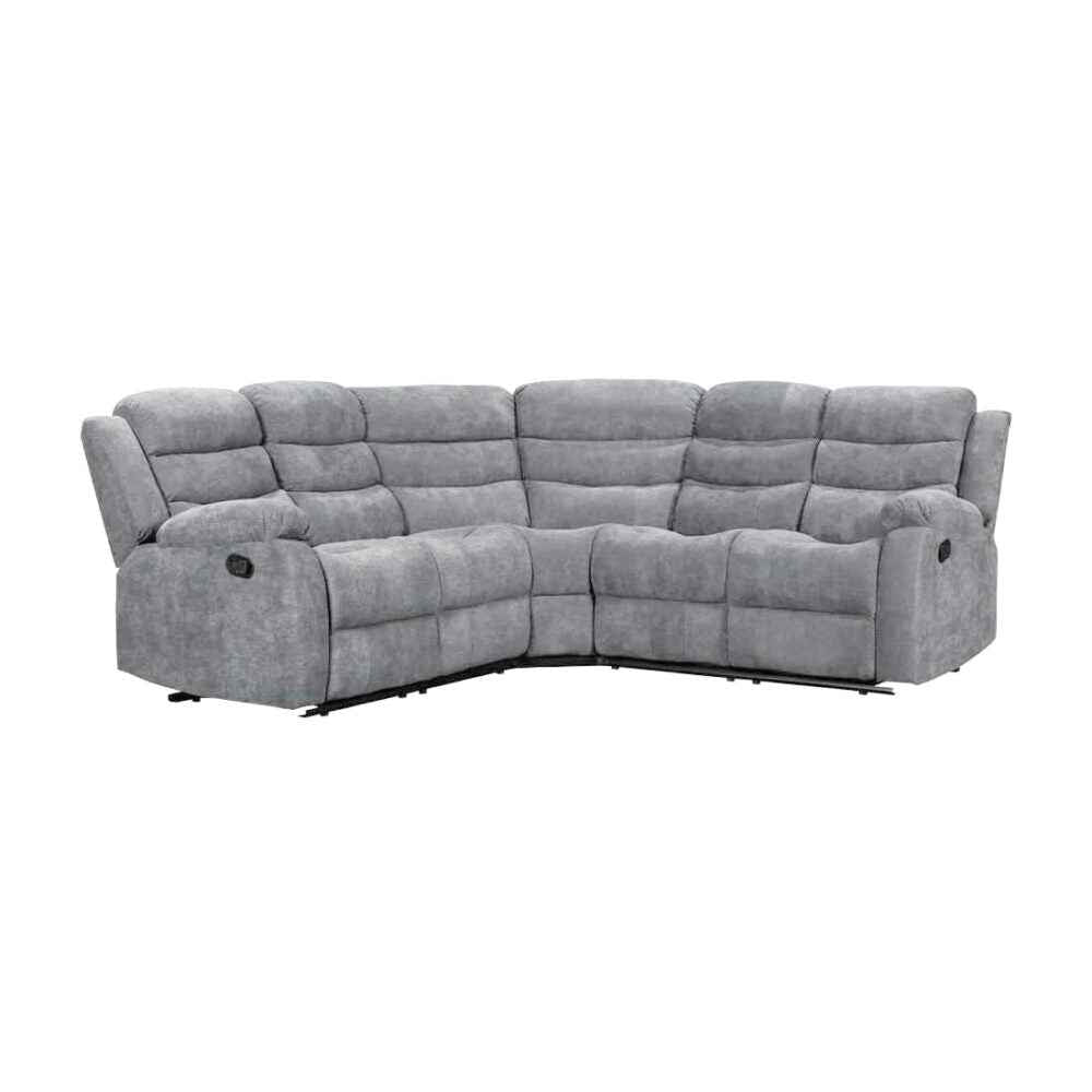 Rosley Grey Fabric Recliner Corner Sofa | LSW Sofas – LSW Sofas - Carlisle